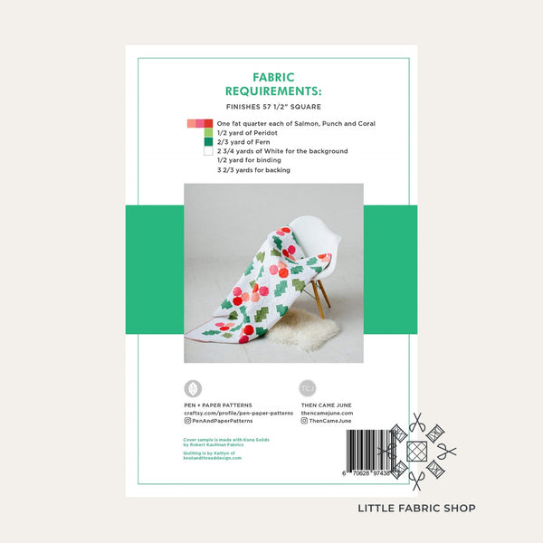 Holly Jolly Quilt | Quilt Pattern – Little Fabric Shop