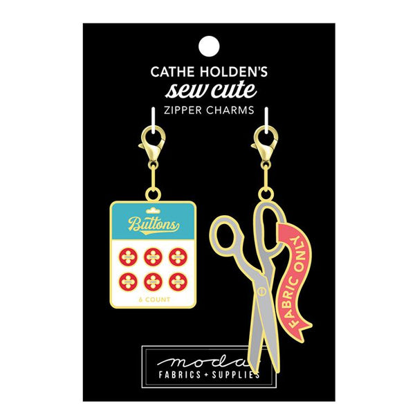 Zipper Pulls | Scissor and Buttons | Sew Cute – Little Fabric Shop