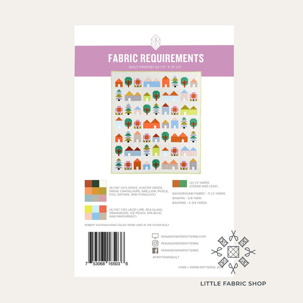 Tiny Town Quilt | Quilt Pattern | Pen + Paper Patterns – Little Fabric Shop